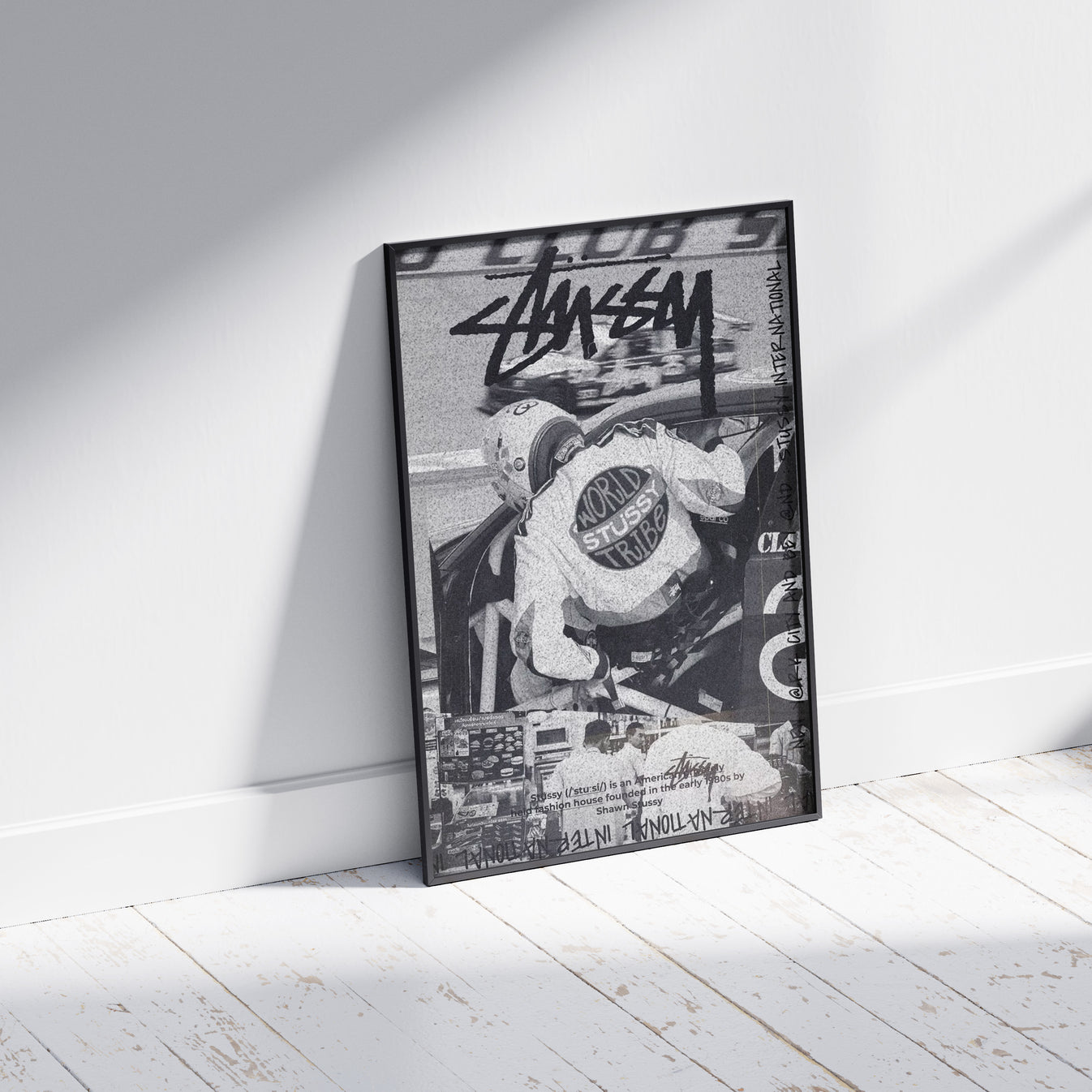 Stussy Speedway Fashion Designer Print Poster – Iconic Streetwear Wall ...